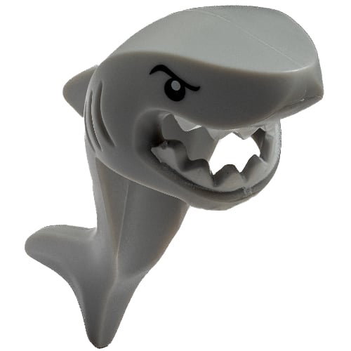 LEGO PART 24076pr0001 Mask Shark Head with Tail and Fin with Eyes and ...