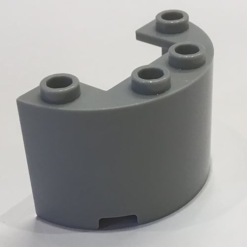 LEGO PART 24593 Cylinder Half 2 x 4 x 2 with 1 x 2 Cutout | Rebrickable ...