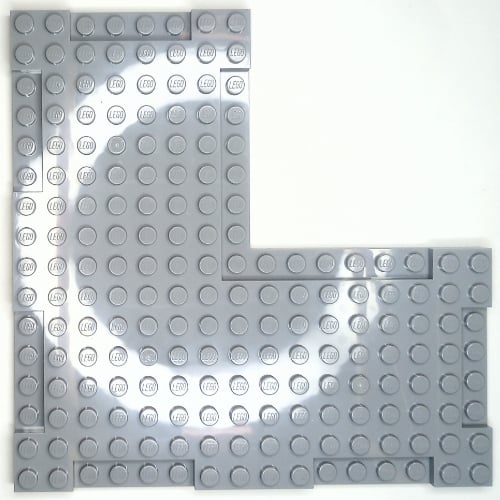 LEGO PART 2612 Plate Special 16 x 16 x 2/3 with 7 Recessed Edges, 8 x 8 ...