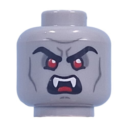 LEGO PART 28621pr4417 Minifig Head Strahd von Zarovich, Black Eyebrows ...