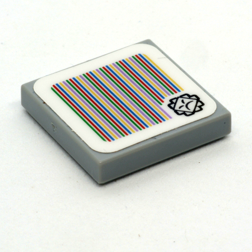 LEGO PART 3068bpr9889 Tile 2 x 2 with Thwimp and Barcode Print (Sticker ...