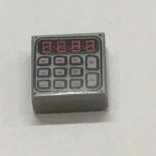 LEGO PART 3070bpr0166 Tile 1 x 1 with Keypad Print | Rebrickable ...