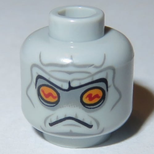 LEGO PART 3626bpr0582 Minifig Head Nute Gunray, Neimoidian Gray Facial ...