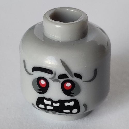 LEGO PART 3626bpr0619 Minifig Head Zombie, Red Eyes with White Pupils ...