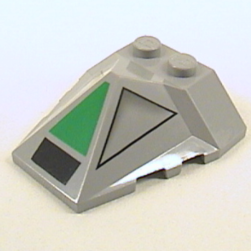 LEGO PART 47757pr0002 Wedge Sloped 4 x 4 Pyramid Center with Clone ...