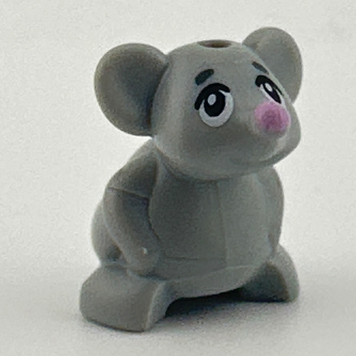 LEGO PART 70844pr0002 Animal, Mouse with Bright Pink Nose, Black Eyes ...