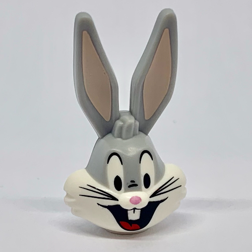 LEGO PART 74505pr0001 Minifig Head Special with Open Mouth, Pink Ears ...