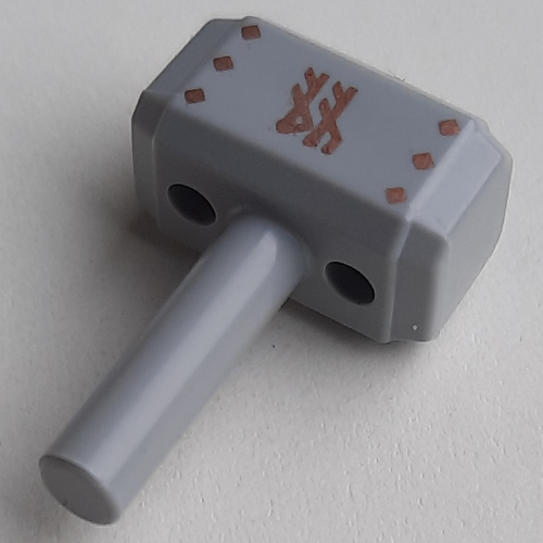 LEGO PART 75904pr0002 Tool Hammer / Sledgehammer with Copper Runes ...