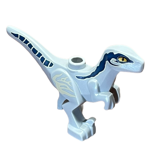 LEGO PART 77862pr0001 Animal, Dinosaur, Raptor, Child, Dark Blue, Tan ...