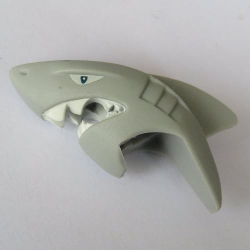LEGO PART 87756pr0001 Minifig Head Special, Shark with Fin and Dark ...