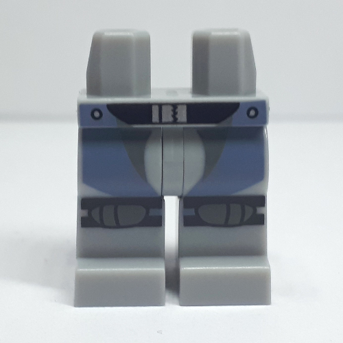 LEGO PART 970c14pr1343 Hips and Light Bluish Gray Legs with Sand Blue ...