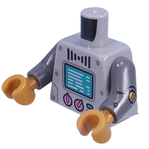 LEGO PART 973c12h21pr7002 Torso, Dark Turquoise Screen, Black Bow Tie ...