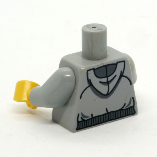 LEGO PART 973c14h01pr1992 Torso Prison Shirt, '60675', Hoodie over ...