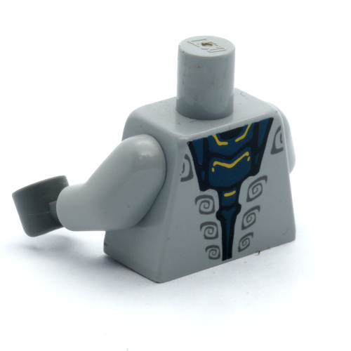 LEGO PART 973c14h12pr1881 Torso Bare Chest, Dark Blue Snake Stomach ...