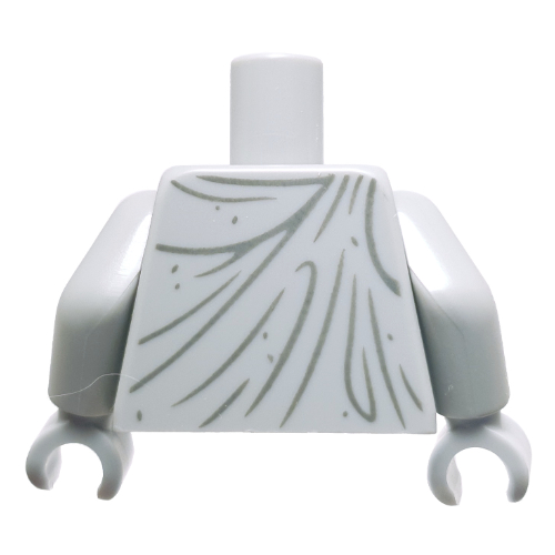 LEGO PART 973c14h14pr6495 Torso, Statue, Robe/Toga, Button print, Light ...