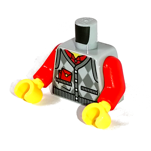 LEGO PART 973c22h01pr5463 Torso Sweater Vest with Light/Dark Bluish ...