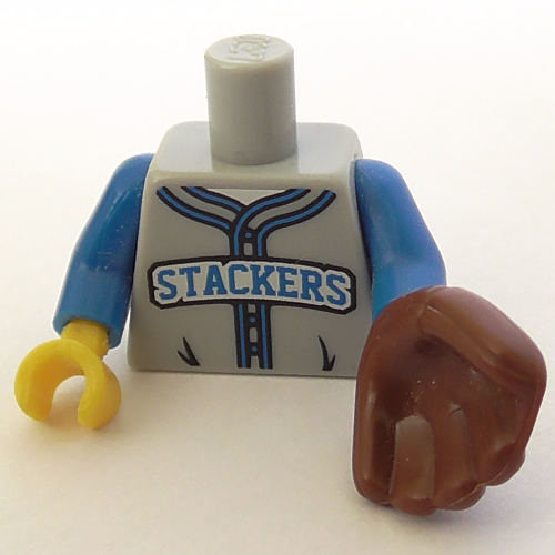 LEGO PART 12896pr1400 Torso Baseball Jersey with Blue Trim and ...