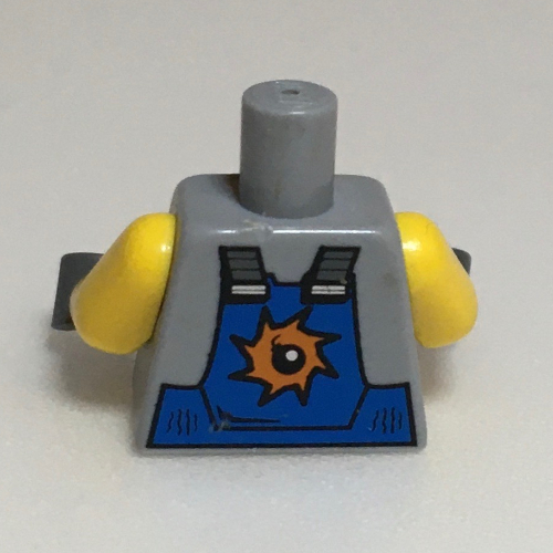 LEGO PART 973c01h12pr1433 Torso Vest, Blue with Tools over Sweaty Shirt ...