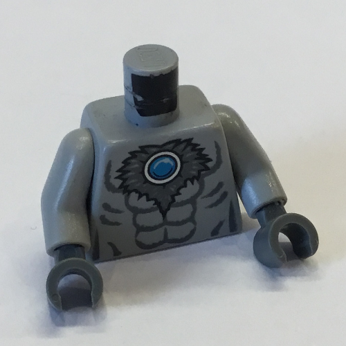 LEGO PART 973c14h12pr2237 Torso Bare Chest with Muscles and Chi Orb ...