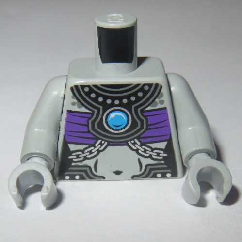 LEGO PART 973c14h14pr2571 Torso Armor, Black with Dark Purple Tube-top ...