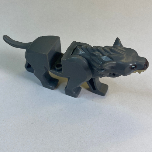 LEGO PART 13206pr0002 Creature Body Part, Warg Body with Dark Brown ...