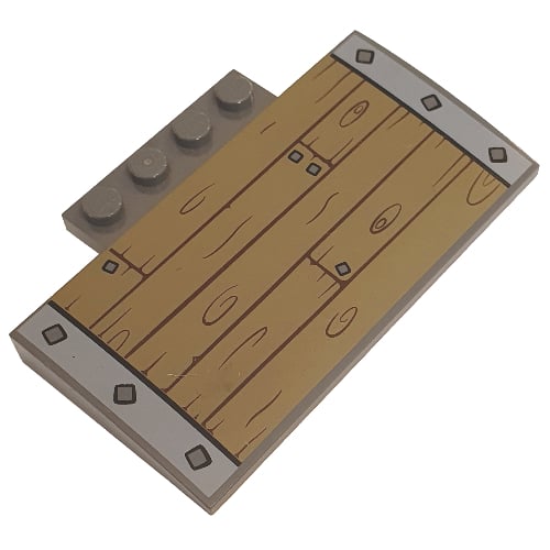 LEGO PART 15625pr0004 Slope Curved 5 x 8 x 2/3 with Wood Panel ...