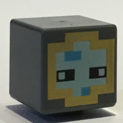 LEGO PART 19729pr0050 Minifig Head Special, Cube with Pixelated Light ...