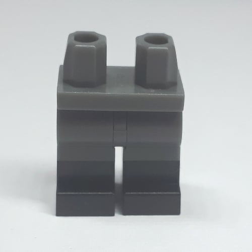 LEGO PART 970c12pat03 Hips with Dark Bluish Gray Legs and Black Boots ...