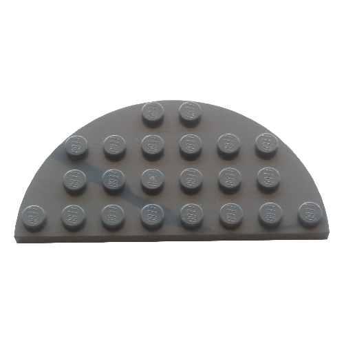 LEGO PART 22888 Plate Round Half 4 x 8 | Rebrickable - Build with LEGO
