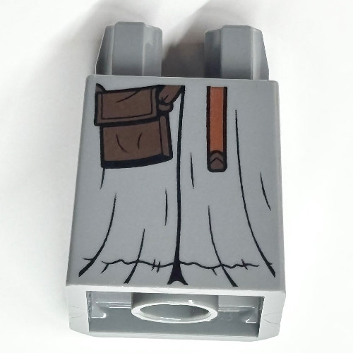 LEGO PART 36036pr0054 Hips and Legs Under Dress/Robe with Dark Brown ...