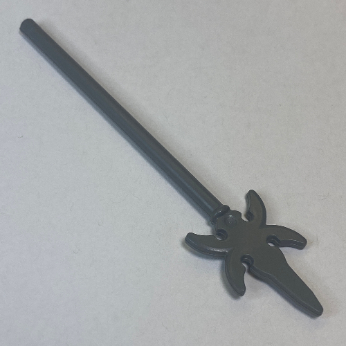 LEGO PART 43899 Weapon Pike / Spear [4 Side Blades] | Rebrickable ...