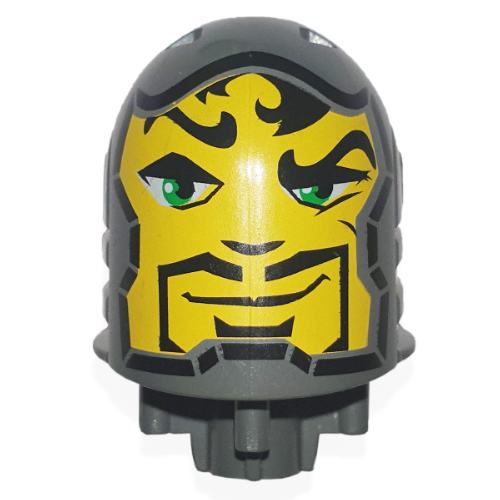 LEGO PART 48819pr0003 Large Figure Head, Round Top with Rascus Print ...