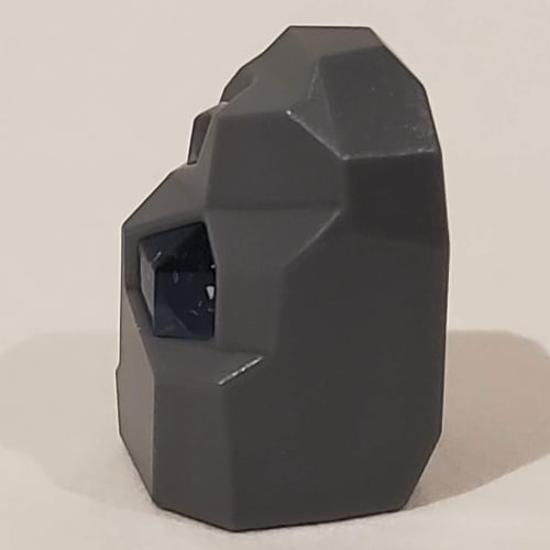 LEGO PART 49656pat0004 Geode / Rock with Trans-Light Blue Crystal ...