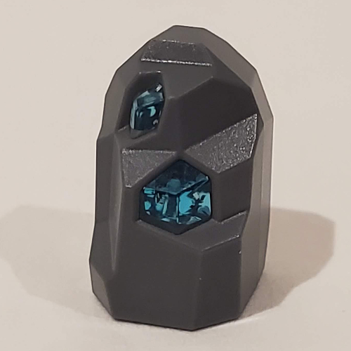 LEGO PART 49656pat0004 Geode / Rock with Trans-Light Blue Crystal ...
