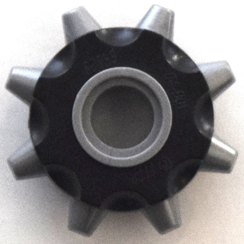 LEGO PART 64829pat0001 Minifig Collar RIP Tire with Flat Silver Spikes ...