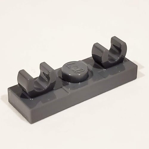 LEGO PART 79987 Plate Special 1 x 3 with 2 Clips on Top | Rebrickable ...