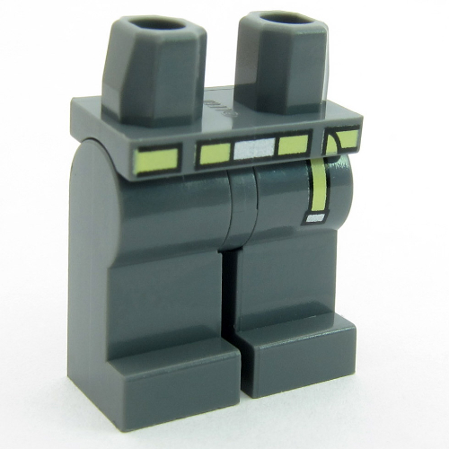 LEGO PART 970c12pr0002 Hips and Dark Bluish Gray Legs with Bright Light ...