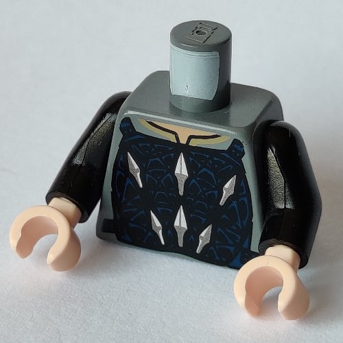 LEGO PART 973c03h02pr1583 Torso Armor Vest with Silver and Dark Blue ...
