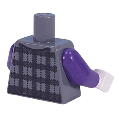 LEGO PART 973c09h27pr0001 Torso, Dark Purple Sweater, Black Doomblob on ...