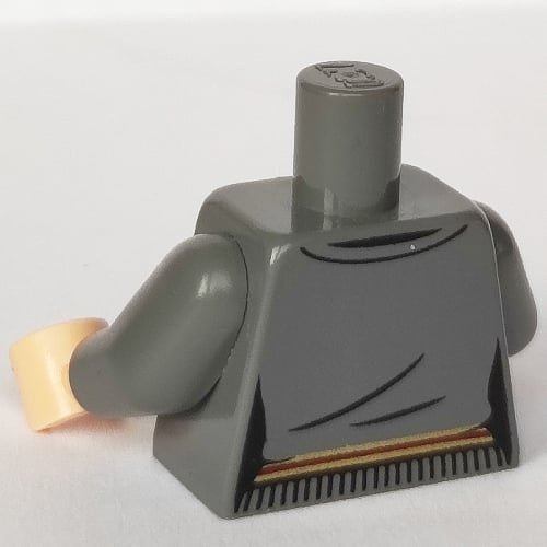 LEGO PART 973c12h02pr5247 Torso Cardigan with Buttons, White Shirt ...