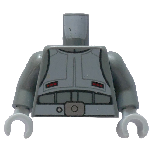 LEGO PART 973c12h14pr3331 Torso Vest, Light Bluish Gray, over Jacket ...