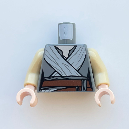 LEGO PART 973c26h02pr4017 Torso Robe, Open Neck, Light Bluish Gray ...