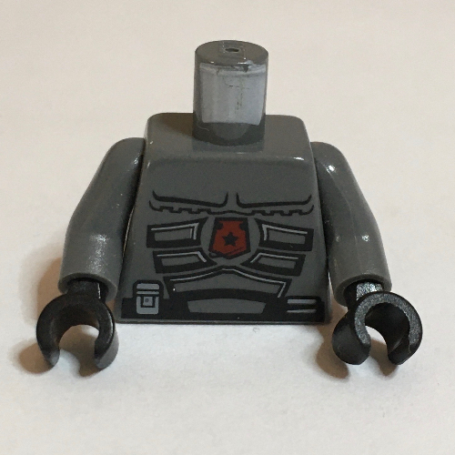 LEGO PART 973c12h03pr1490 Torso Spacesuit with Red Police Badge, Belt ...