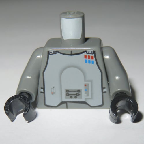 LEGO PART 973c12h03pr1566 Torso Armor, Light Bluish Gray Chestplate ...