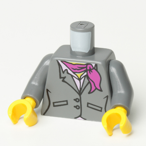 LEGO PART 973c12h01pr1576 Torso Suit Jacket, Two Buttons, Pink Shirt ...