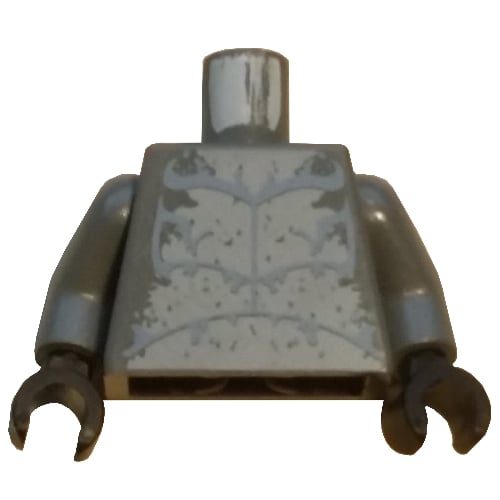 LEGO PART 973c12h03pr1735 Torso Bare Chest, Light Bluish Gray Stomach ...