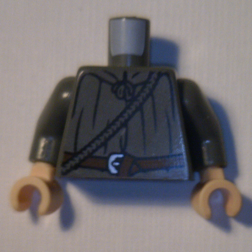 LEGO PART 973c12h02pr2053 Torso Cloak with Rope and Belt Print, Dark ...