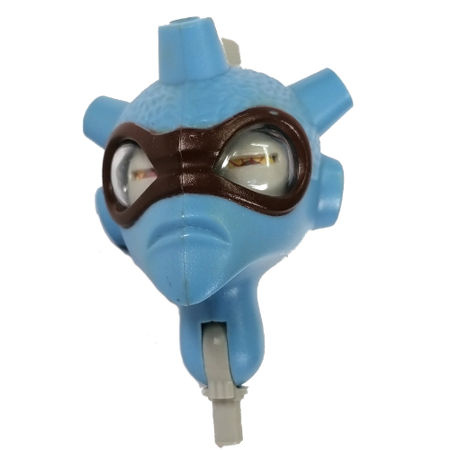 LEGO PART 42664pr0001 Large Figure Head, with Pin, Nepol, Medium Blue ...