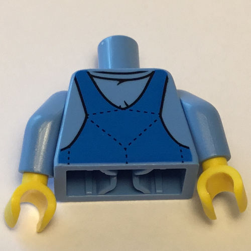 LEGO PART 973c32h01pr4900 Torso Mechanic Blue Overalls, Tools in Pocket ...