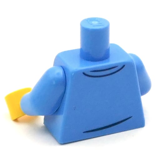 LEGO PART 973c32h01pr6419 Torso, Bright Light Blue Police Badge print ...